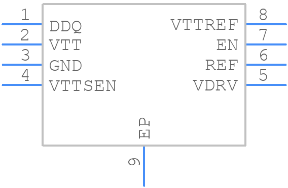 MP20075DH-LF-Z footprint, schematic symbol and 3D model by Monolithic Power Systems (MPS)