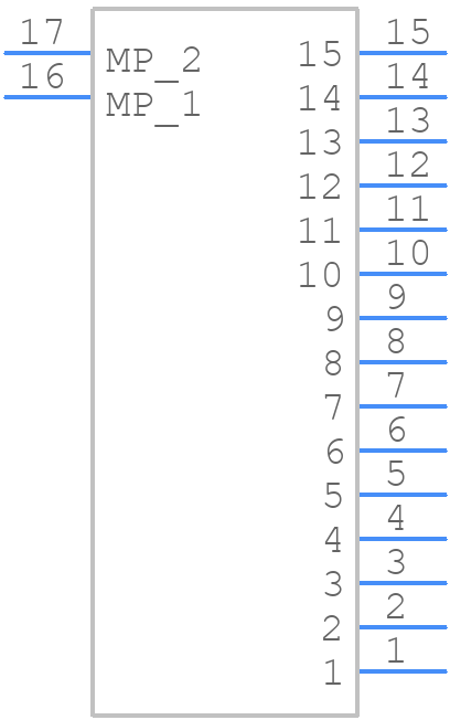 BM15B-GHS-TBT(LF)(SN) footprint, schematic symbol and 3D model by JST ...