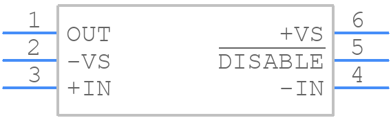 ADA4897-1ARJZ-R7 footprint, schematic symbol and 3D model by Analog Devices