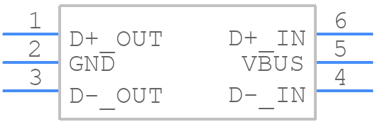 NUF2101MT1G footprint, schematic symbol and 3D model by onsemi